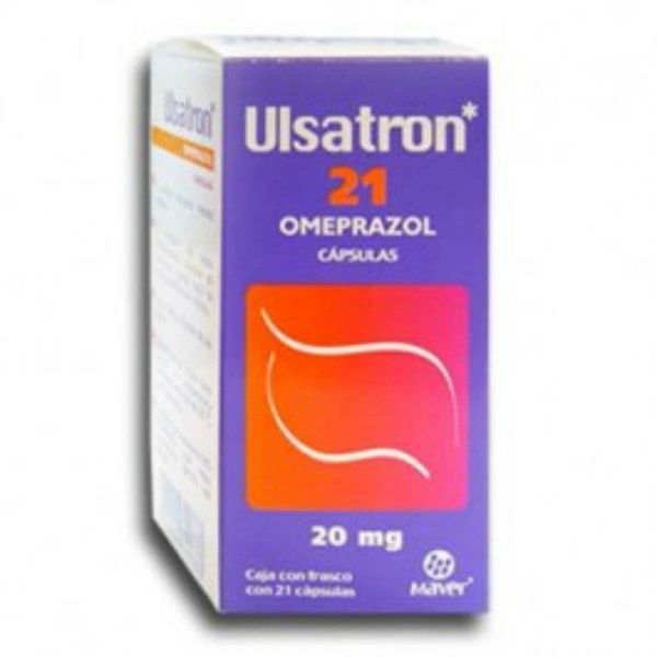 ULSATRON CAP. 20 MG. CAJA C/FCO. C/21