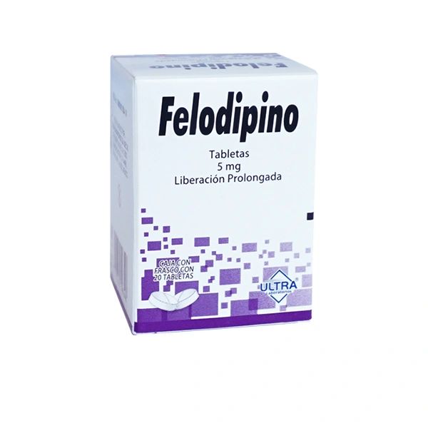FELODIPINO TAB. L.P. 5 MG. CAJA C/20