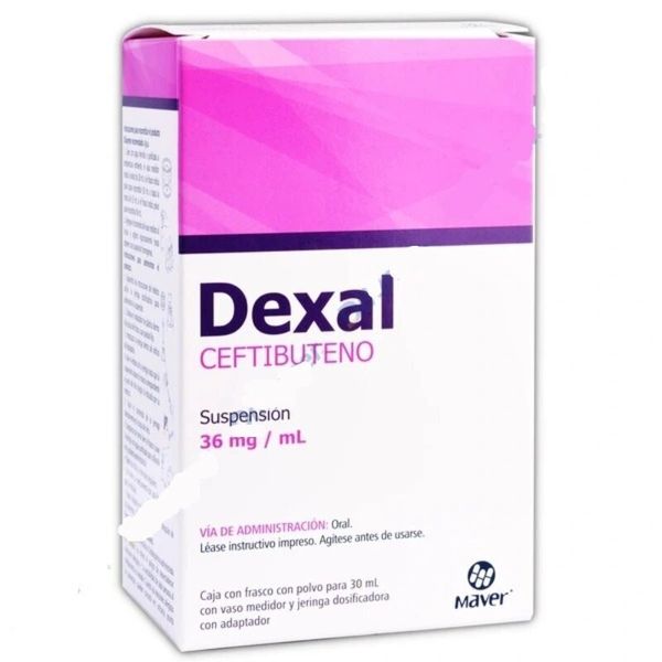 DEXAL SUSP. 36 MG./1 ML. CAJA C/FCO. C/PVO. P/30 ML. (CEFTIBUTENO)