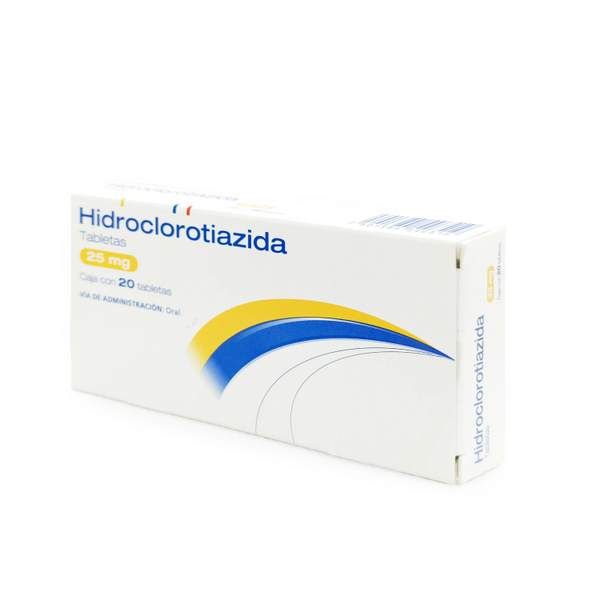 HIDROCLOROTIAZIDA TAB. 25 MG. CAJA C/20