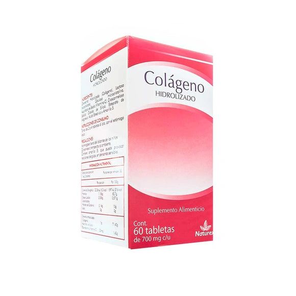 COLAGENO HIDROLIZADO TAB. 700 MG. CAJA C/60