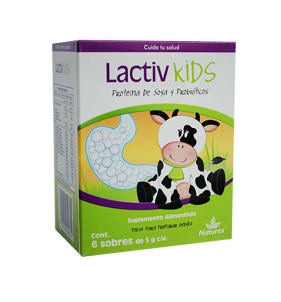 LACTIV KIDS PVO. P/PREPARAR BEBIDA CAJA C/6 SOBRES C/5 G. C/U