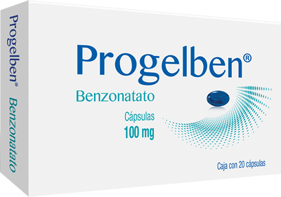 PROGELBEN CAP. 100 MG. CAJA C/20