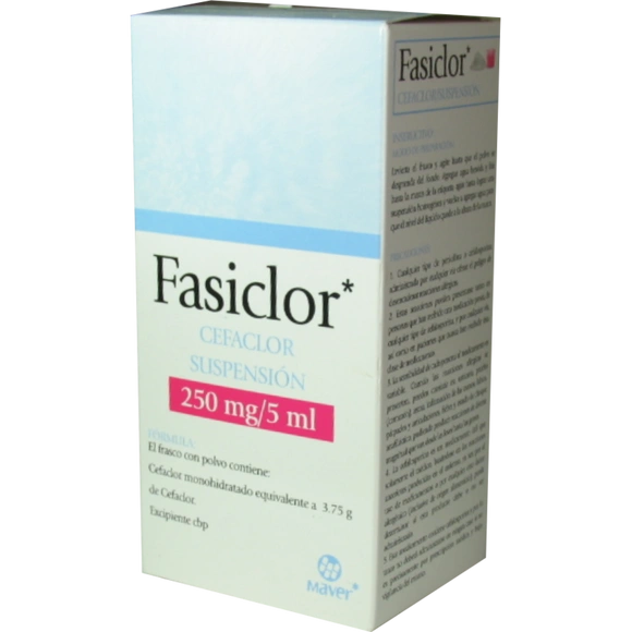 FASICLOR SUSP. 250 MG. CAJA C/FCO. C/PVO. P/75 ML.