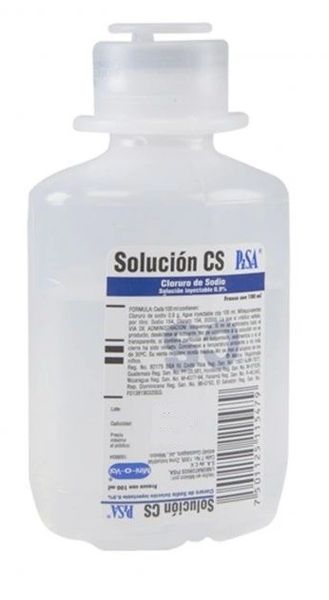 SOLUCION CS (CLORURO DE SODIO) 0.9% INY. I.V. 100 ML. CAJA C/50