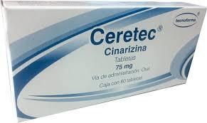 CERETEC TAB. 75 MG. CAJA C/60