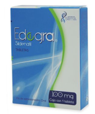 EDEGRA TAB. 100 MG. CAJA C/1 LABORATORIO SERRAL P. NETO