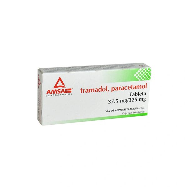 TRAMADOL PARACETAMOL TAB. 37.5/325 MG. CAJA C/10