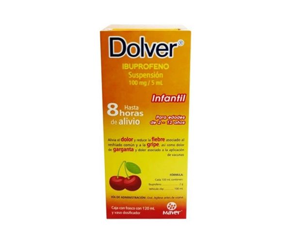 DOLVER NARANJA SUSP. INFANTIL 100 MG. CAJA C/FCO. C/120 ML.