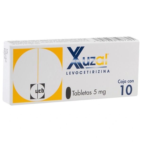 XUZAL TAB. 5 MG. CAJA C/10 LABORATORIO UCB P. NETO