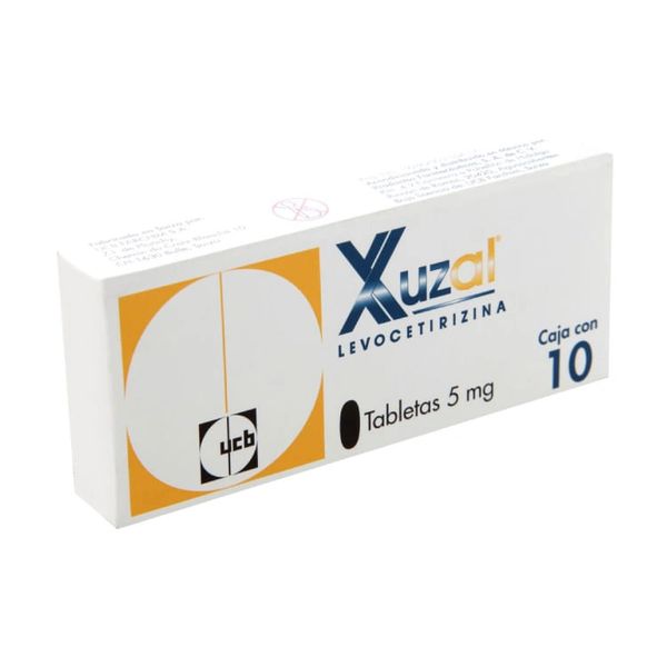 XUZAL TAB. 5 MG. CAJA C/20 LABORATORIO UCB P. NETO