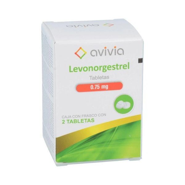 LEVONORGESTREL TAB. 0.75 MG. CAJA C/FCO. C/2