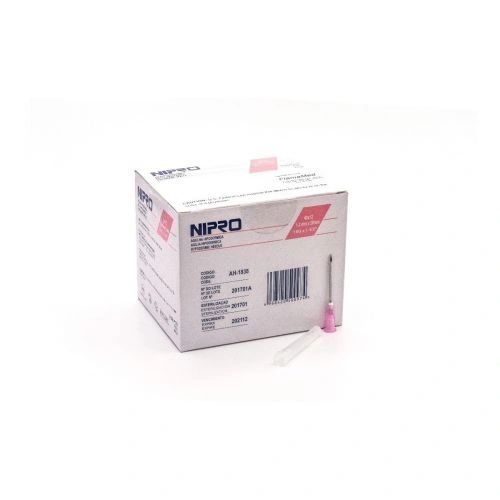 AGUJA HIPODERMICA 18GX38 MM. ROSA CAJA C/100