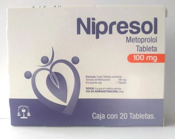 NIPRESOL TAB. 100 MG. CAJA C/20
