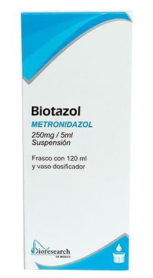 BIOTAZOL SUSP. 250 MG. CAJA C/FCO. C/120 ML.