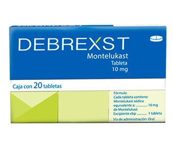 DEBREXST TAB. 10 MG. CAJA C/20 (MONTELUKAST)