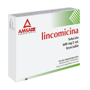 LINCOMICINA INY. 600 MG. CAJA C/6 AMP. C/2 ML.
