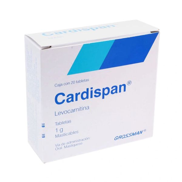 CARDISPAN TAB. MASTIC. 1 G. CAJA C/20