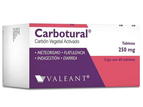 CARBOTURAL TAB. 250 MG. CAJA C/60