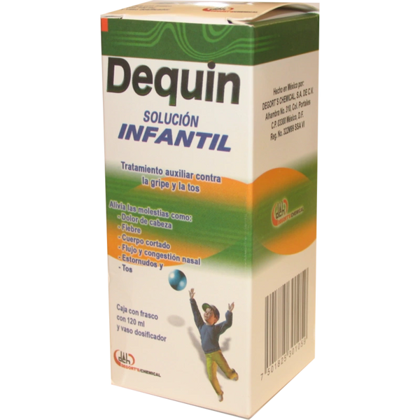 DEQUIN SOL. INFANTIL CAJA C/FCO. C/120 ML.