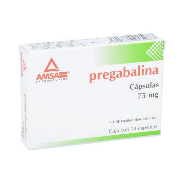 PREGABALINA CAP. 75 MG. CAJA C/14