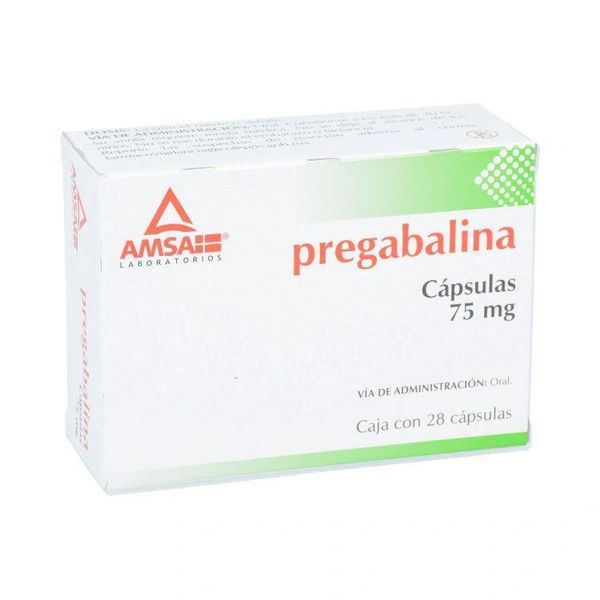 PREGABALINA CAP. 75 MG. CAJA C/28