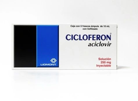 CICLOFERON INY. 250 MG. CAJA C/5 FCOS. AMP. C/LIOFILIZADO
