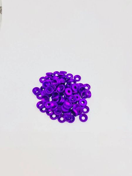 3mm Countersunk Flat Washer Purple (10)