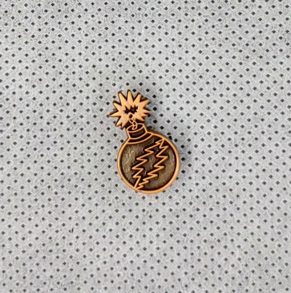 V3 Spy VS Spy Mini BOOM! Bomb Pin LE 20 - Antique Copper Unfilled