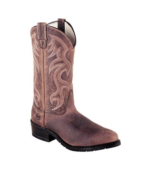 Double H Men's Robert AG7 Brown Cowboy Work Western Safety Toe Boot