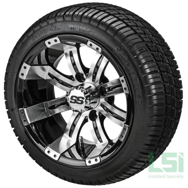 Set (4) 14" SS101 Wheels and 205/40-14 Tires Mounted