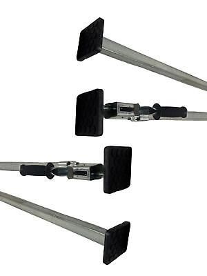 Steel Cargo Jack Bar with 4"X4" Rubber Feet 4 Pack
