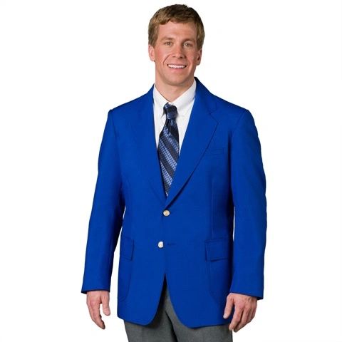 Executive Apparel "Ultralux" Men's Royal Blue Blazer Jacket