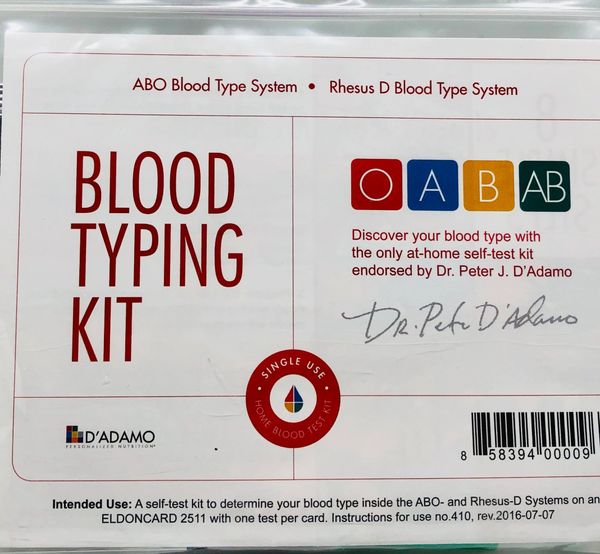 BLOOD TYPE KIT