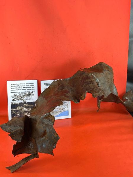 Very rare very large airframe structure section which has impact damage ...