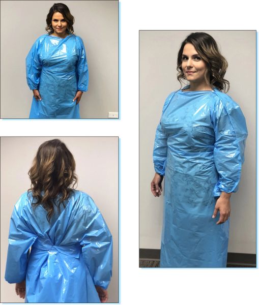 Level 3 Disposable Non-surgical Gown - Made in the USA (pack of 50)
