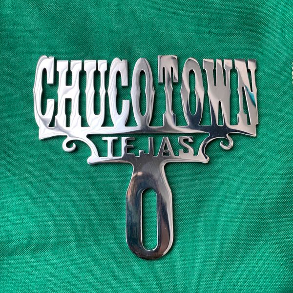 The Original CHUCO TOWN License Plate Topper