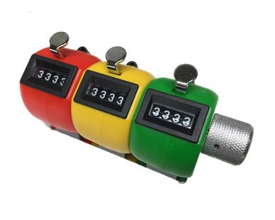 Tally Counter Three Bank Red Yellow Green