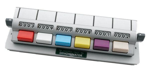 Denominator Tally Counter Six Bank 1x6