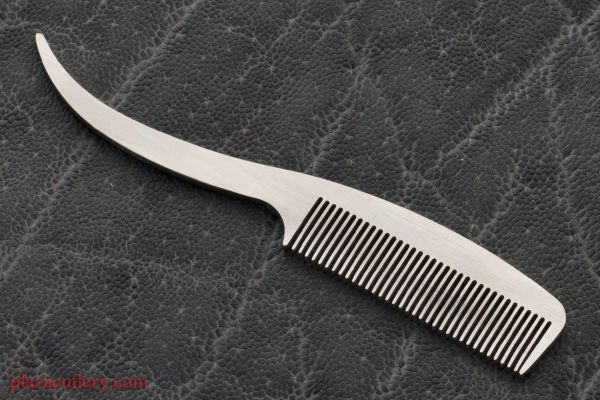 USA Titanium Mustache Comb "Brushed Finish"