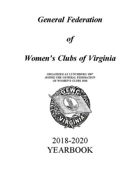 GFWC Virginia Yearbook (available during the first year of an ...