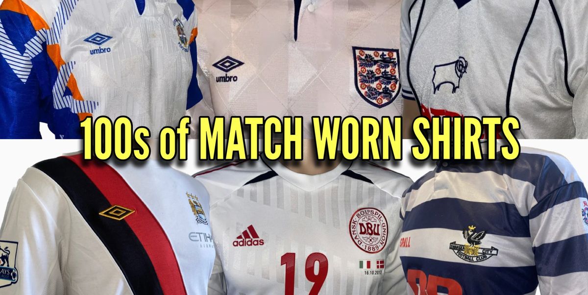 MATCH WORN FOOTBALL SHIRTS VINTAGE TICKETS MEMORABILIA