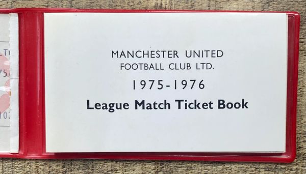 1975/76 ORIGINAL DIVISION ONE SEASON TICKET MANCHESTER UNITED | MATCH ...