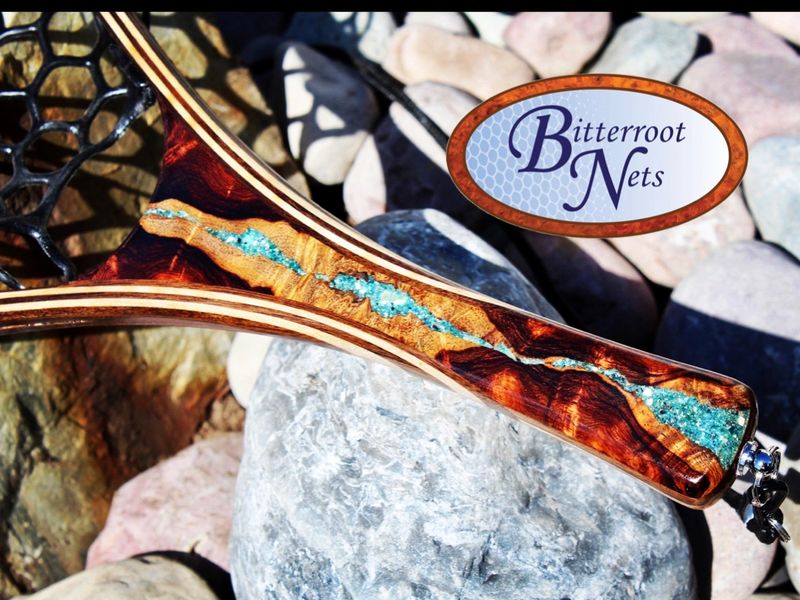 Bitterroot Nets Personalized custom Landing Nets and Fly Boxes