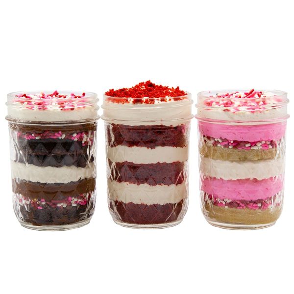 4 Mason Jar Cupcakes (8oz)