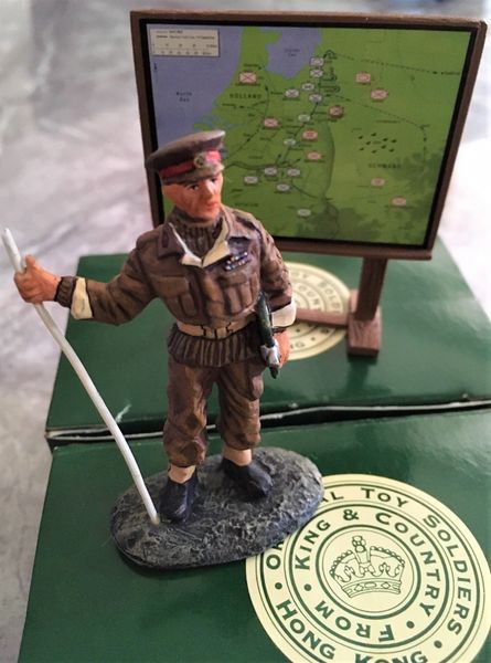 King & Country Arnhem 44 Major Gen Brian Horrocks XXX corp CO with map ...