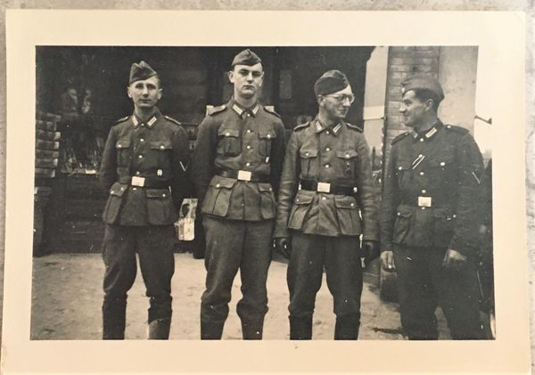 2 original photographs of i can only presume to be men of the 4th S.S ...