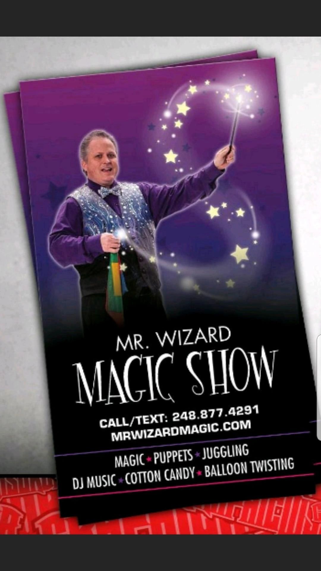 Michigan Magician Magic Show in Bloomfield Hills - Mr Wizard Magic
