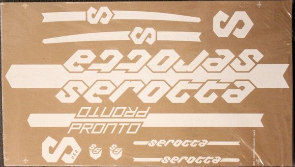 Genuine NOS 2013 Serotta Pronto White Bike Frame Decals OEM Complete Ti Set