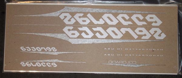 Genuine NOS White & Silver Serotta Colorado Ultra Thin Bike Frame ...